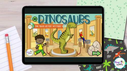 Dinosaurs Time Travel History Mysteries Digital Reading & Science Activity