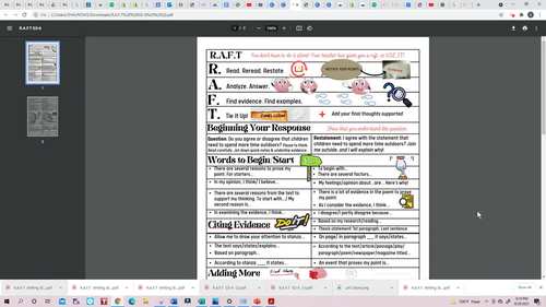 A Phenomenal Student-friendly Writing Stem Chart G3-8 by Shauntaye Jan-Cel