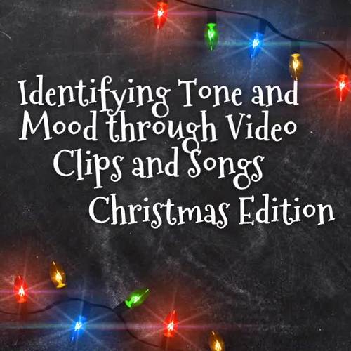 DISTANCE LEARNING Christmas Tone and Mood Digital Lesson by Interactive ELA