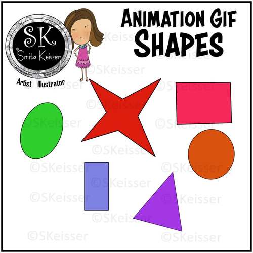 Shapes Animated GIF Digital Screen Use by Smita Keisser | TpT