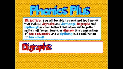 Phonics Plus: Digraphs and Diphthongs PPT Grades 2 - 4 by Fun Learning ...