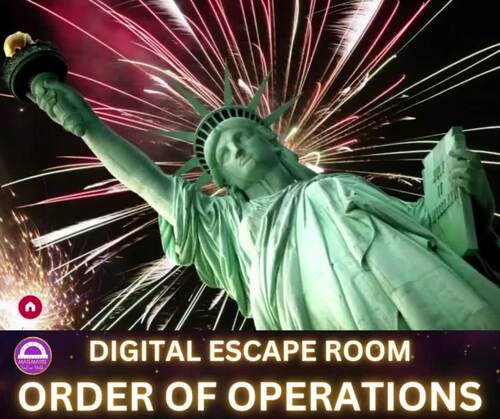 New Year 2023 Math Escape Room Order of Operations by Matemaths | TPT