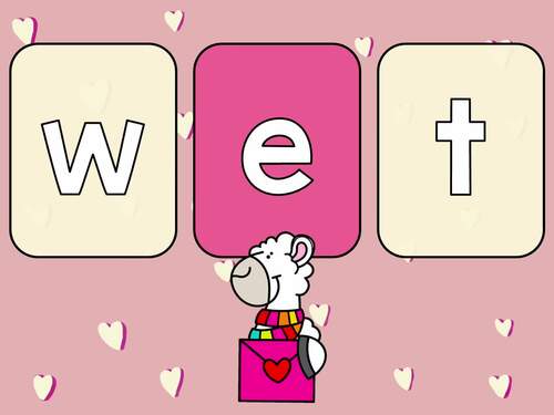 Valentine's Day Theme | Digital Blending Boards | CVC Words by Kinder ...