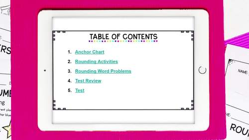 Rounding Whole Numbers 4th Grade Math Unit Worksheets Print & Digital 4 ...