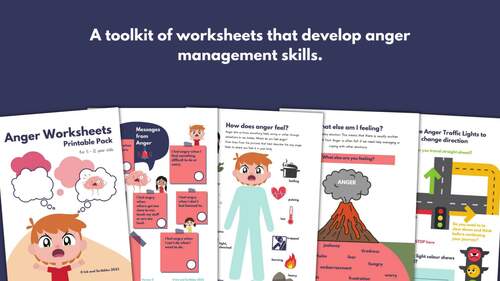 Anger Management Worksheets | Coping Skills, Emotional Regulation, SEL