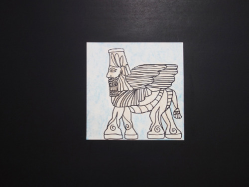 Let's Draw an Assyrian Winged Lion! by Patty Fernandez Artist | TPT