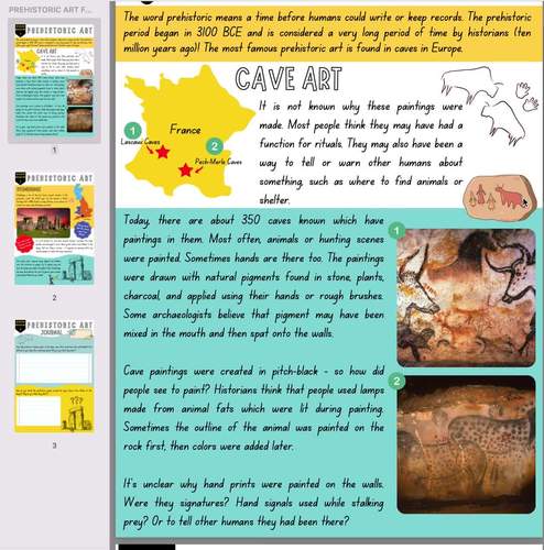 Prehistoric Art: Art History Survey Fact File by Teach Art History