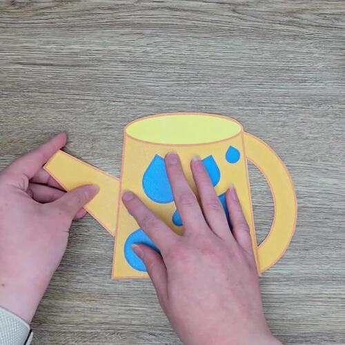 Flower Watering Can Craft Template by Mollers Makes It | TPT