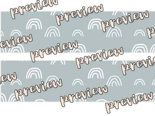 Boho Rainbow Bulletin Board Borders by Anh Huynh | TPT