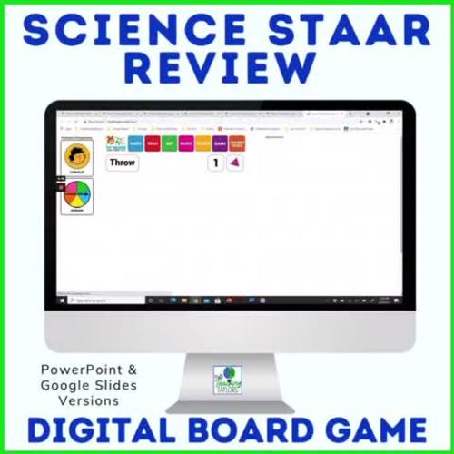 5th Grade Science STAAR Review Digital Board Game | Test Prep | TPT