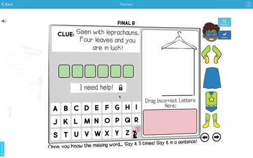 Final R Articulation Hangman Boom Cards™ | Build-A-Superhero Game