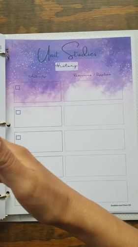 Homeschool Planner Galactic Blue Printable Planner Homeschool Scheduler