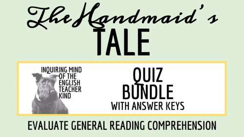The Handmaid's Tale Quiz and Answer Key Bundle (Printable) | TPT