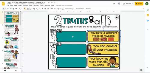 Muscular System Activities, My Body Activities, Human Body Parts Matching