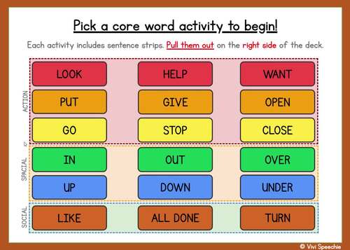Core Vocabulary AAC Fall Speech Therapy! | Boom™ Cards by Vivi Speech