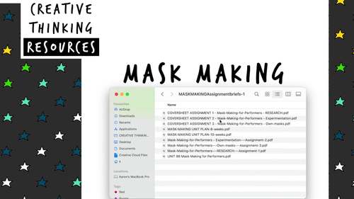 MASK MAKING | 3 Assignment briefs with Grading Criteria | TPT