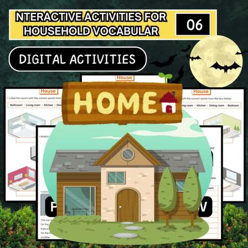 House Worksheets Fun and Interactive Activities - Learning Household ...