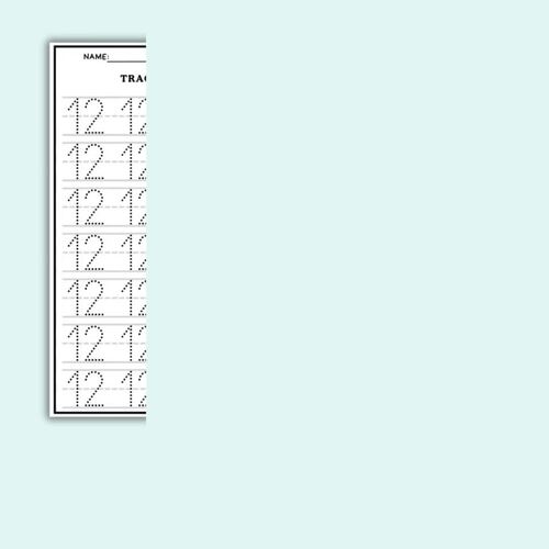 Number Tracing Worksheet 1-20, Learning Numbers, Preschool Activity ...