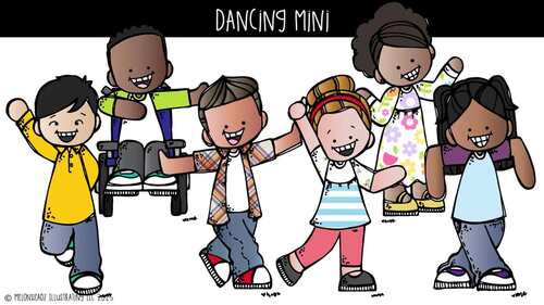 Dancing clip art, Move your body clip art MINI by Melonheadz Clipart