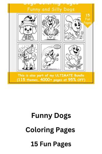 Funny Dogs Coloring Sheets | Printable Coloring Activity for Kids ...
