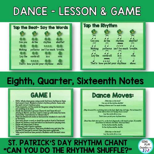 March Music Chant, Dance and Game Rhythm Activities K-6 Music Lesson