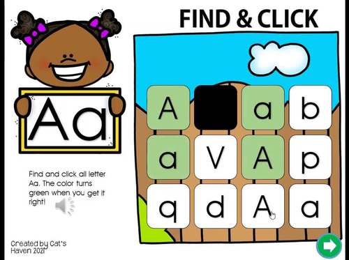 Beginning Letter Sound Game | A to E | Interactive Digital Activity | PPT