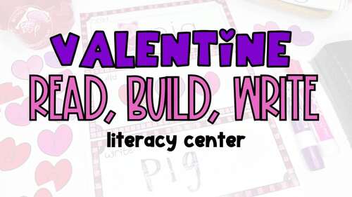 Valentine's Day Literacy Center Preschool, February Writing Center ...
