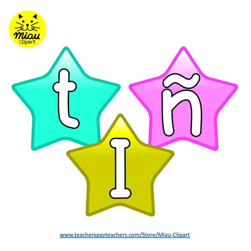 Star Animated Letters Alphabet Clip Art - Moveable Pieces - GIFs