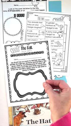 The Hat by Jan Brett Book Companion Reading Comprehension Craft & Writing