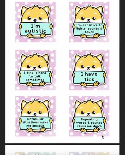 Visual Communication Skills & Positive Self-Talk Cards | ASD ADHD SPED ...