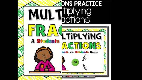 Multiplying Fractions Powerpoint Game by Teacher Gameroom | TPT