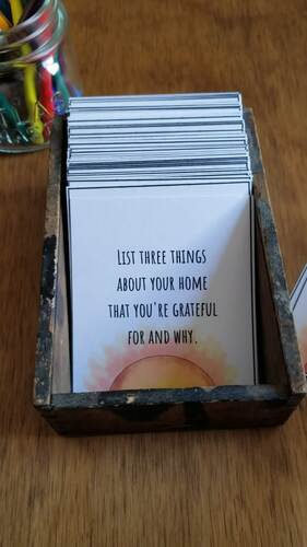 Gratitude Writing Prompts Thankfulness Journal Prompt Cards Sunshine