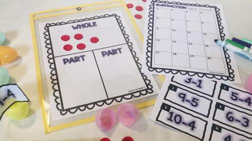 Subtraction Easter Egg Hunt Distance Learning by Stars in the Making