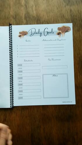 Homeschool Planner Homeschool Organizer Homeschool Scheduler Mushroom ...