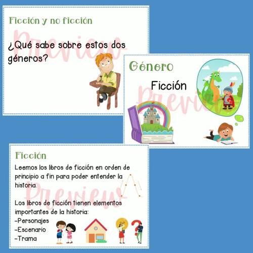 Ficción Vs No Ficción Presentación By Bilingual Teaching Made Easy