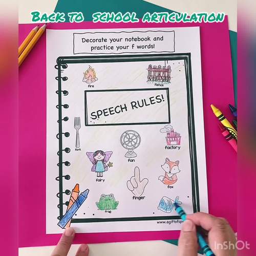 Back to School Articulation NO PREP for Later Developing Sounds | TPT