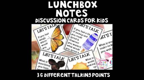 Classroom Community Building Conversation Starters Lunch Box Notes