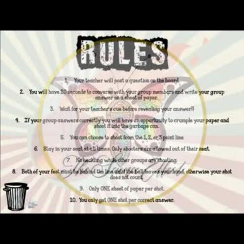 Cells & Organelles ~ Crumple & Shoot ~ Trashketball Review Game | TPT