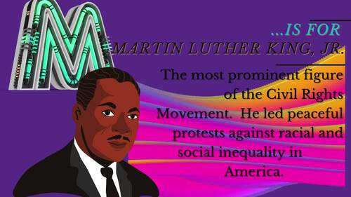 THE ABC'S OF BLACK HISTORY / BLACK HISTORY MONTH POWERPOINT (editable)
