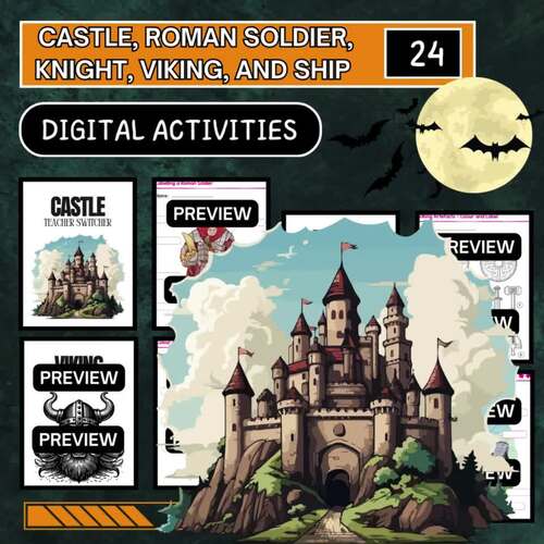 Teacher Switcher Set – Castle, Roman Soldier, Knight, Viking, and Ship ...
