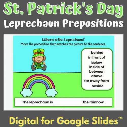 St. Patrick's Day Prepositions Activity Find a Leprechaun with ...