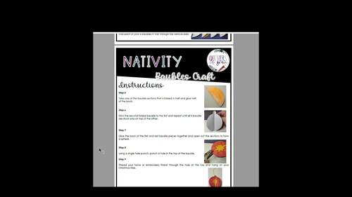 Christmas | Nativity 3D Ornament Craft - Coloring Activity by Quivers ...