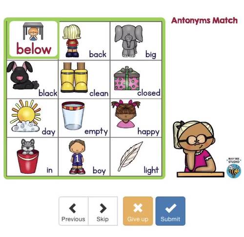 Antonyms | Boom Cards | Word to Picture Matching Games BUNDLE | TPT