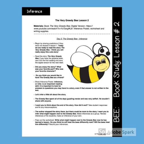 Bee Book Study and Writing Activities by Kindergarten Kiosk | TpT