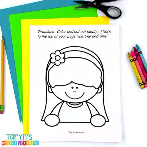 All About Me Poster | All About Me Worksheet | Back to School Activities