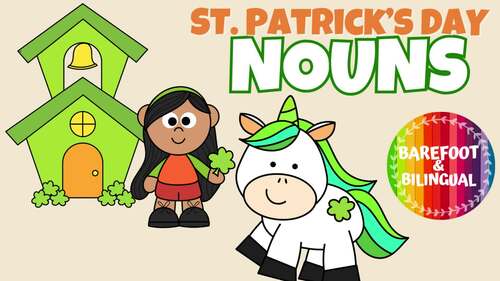 St Patricks Nouns Clipart | Grammar St Patricks Day Clip Art | TPT