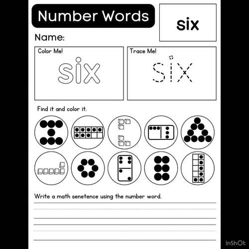 Read, Count, Write Numbers to 20 No Prep Worksheets for Kindergarten