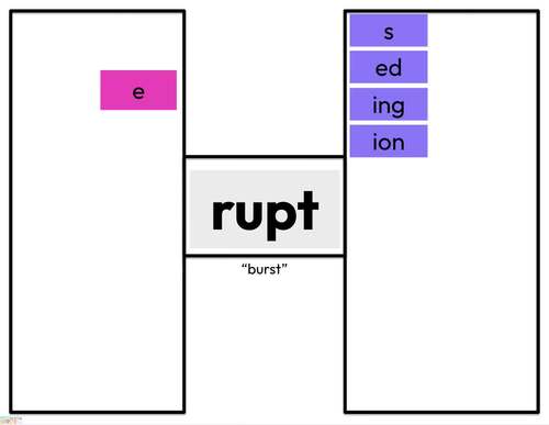 Word Matrix Morphology Latin Roots Science of Reading by Sarah Paul