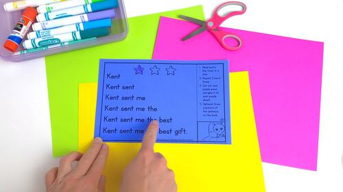 Decodable Sentence Fluency Practice Pyramids | BUNDLE | TPT