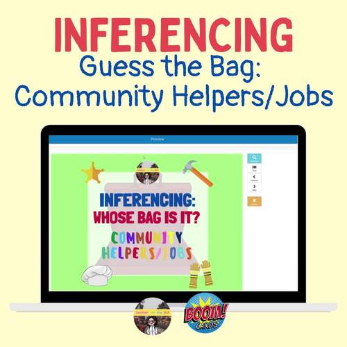 Inferencing: Whose Bag Is It (Community Helpers/Jobs) Boom Cards™